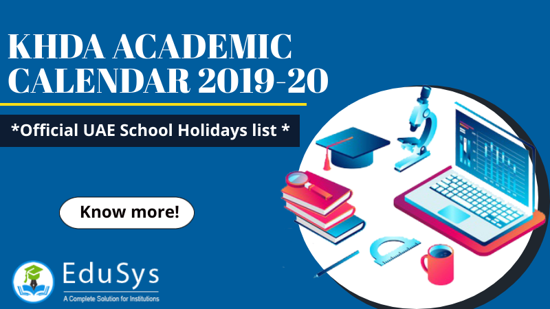 KHDA Academic Calendar 2019-20 - Official UAE School Holidays list